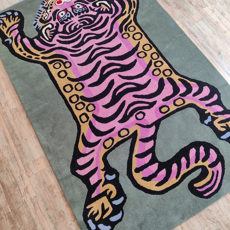 Tiger Carpet - Etsy