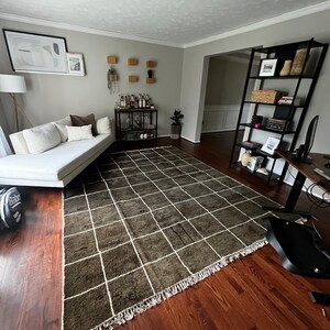 Home Decor Grid Checkerboard Rug Handmade Home Decor Custom - Etsy