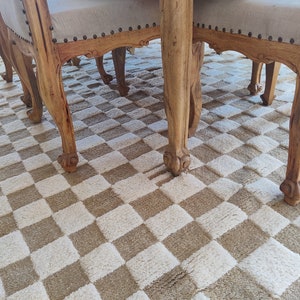 Home Décor Area Rug, Checkered Rug Runner, Moroccan Rug Large ...