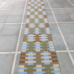 Handmade Multicolor Wool Runner, Kilim Dhurrie Rug, Wool Runner ...