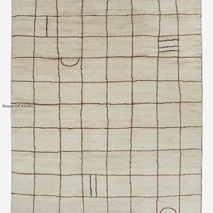 Home Decor Grid Checkerboard Rug Handmade Home Decor Custom - Etsy