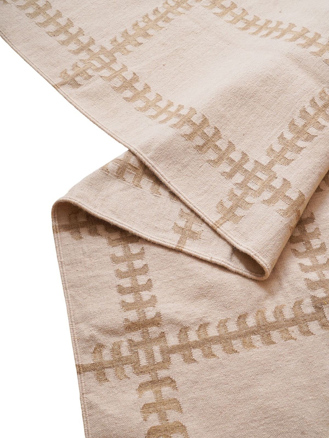 Handmade Woven Flat Weave Rug, Custom Size Area Dhurrie, Home & Living ...