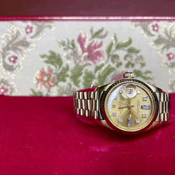 18k Gold Watch - Etsy