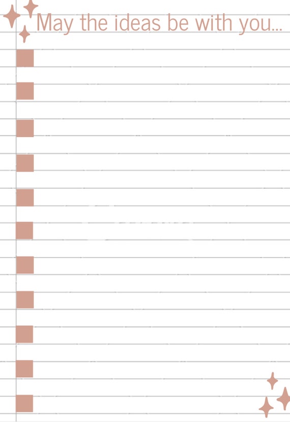 Galaxy Inspired Notes digital Instant Download - Etsy