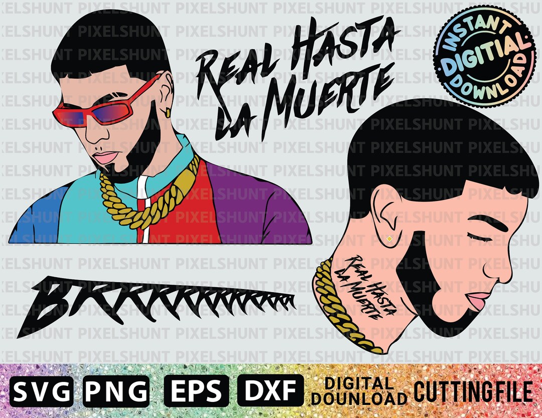 Anuel AA Anuel SVG png eps camisa de artesanía archivos - Etsy México
