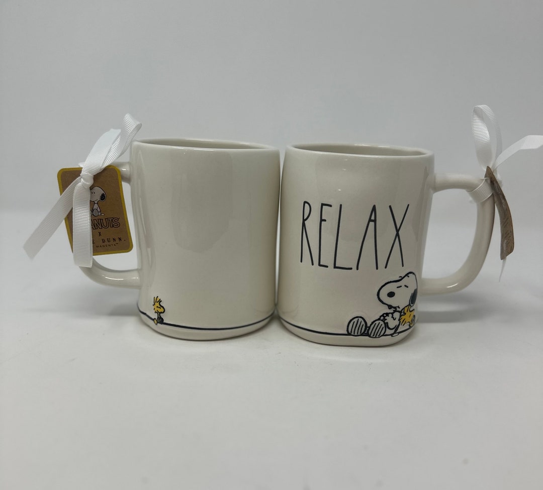 Rae Dunn Peanuts Snoopy RELAX Mug, Snoopy, Peanuts Collection, Snoopy ...