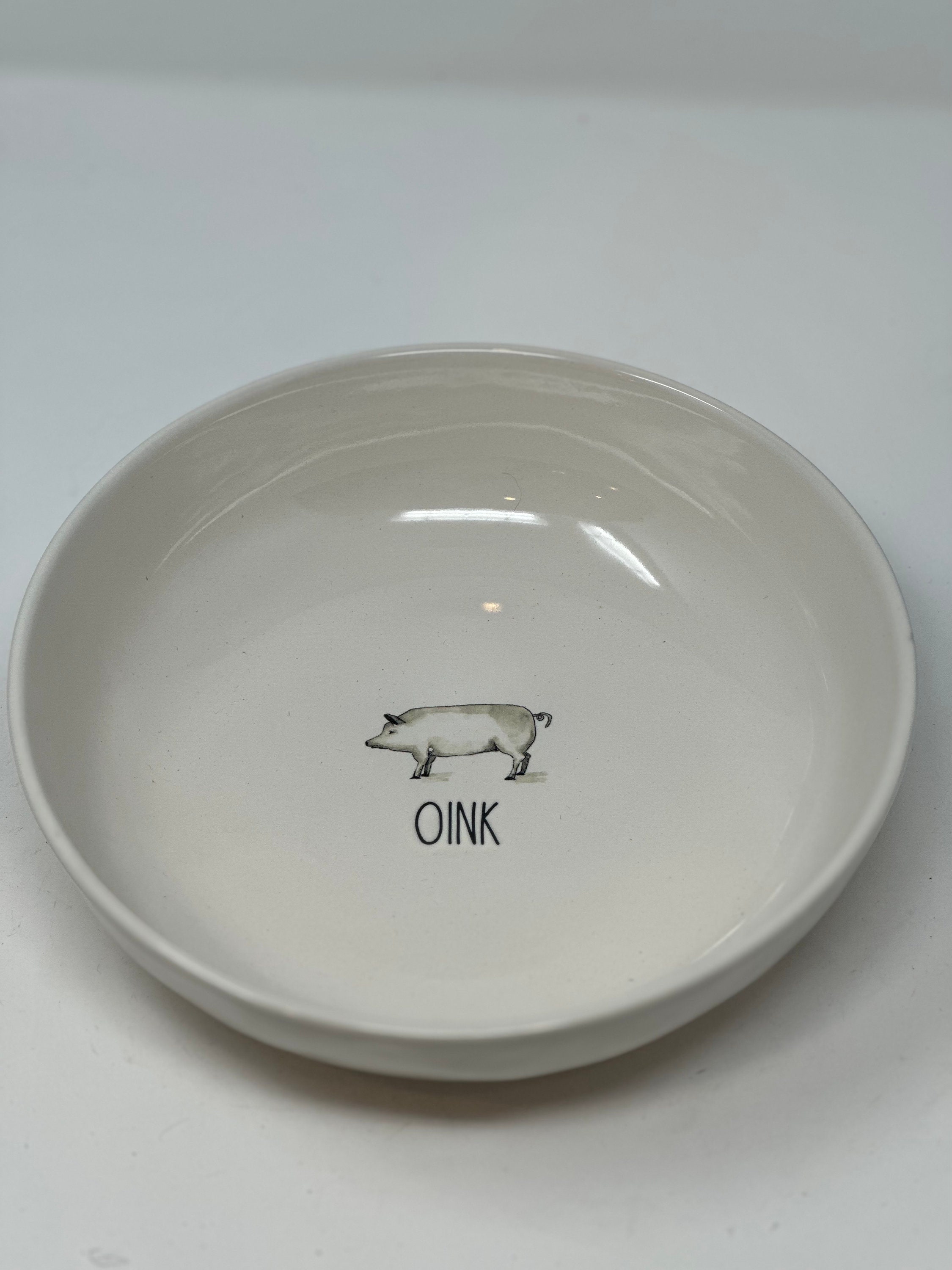 Rae Dunn White OINK Pig Bowl Rae Dunn Farm Line Farmhouse - Etsy