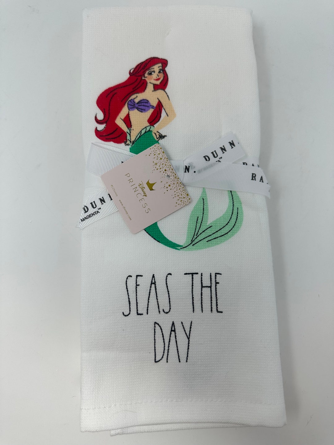 Rae Dunn Disney Princess Little Mermaid ARIEL Towel Set, Ariel Seas the ...