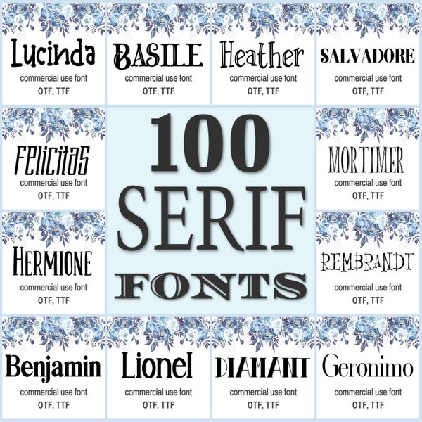 Serif Logo - Etsy