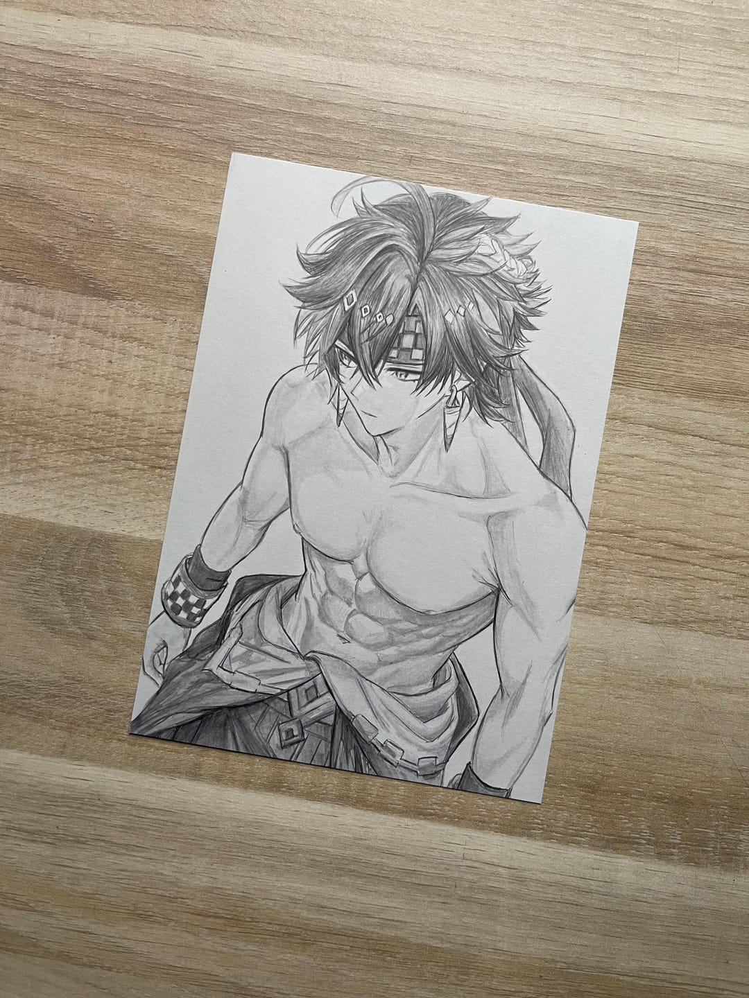 Kinich - Genshin Impact Sketch Print A5 - Etsy