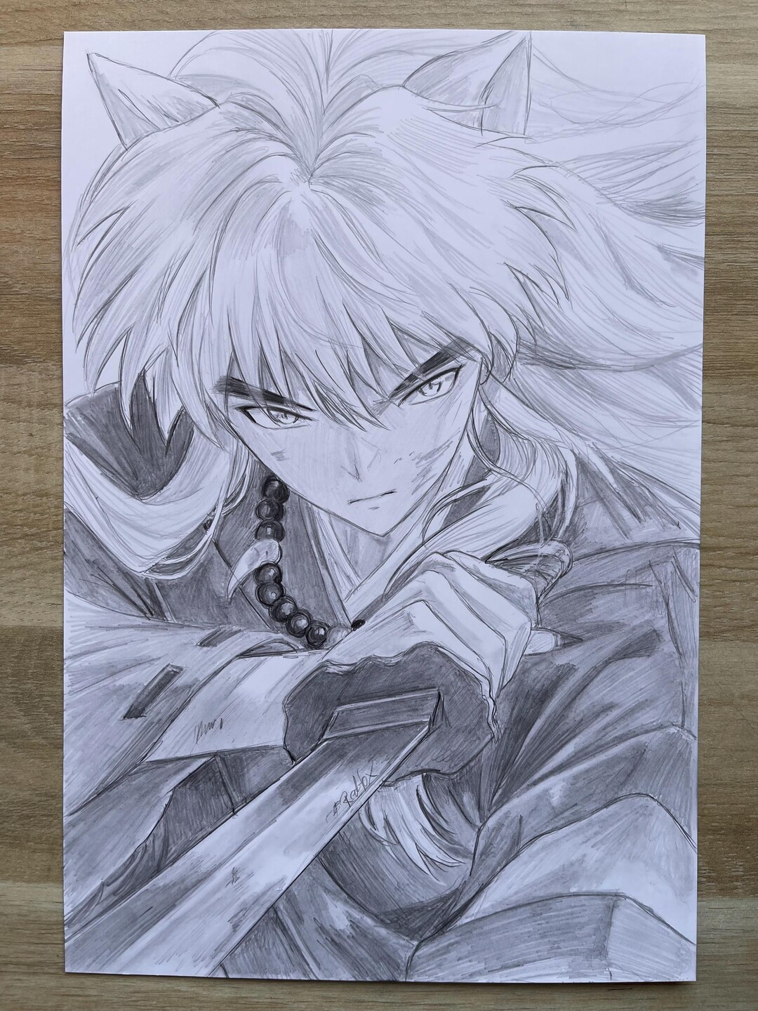 Inuyasha - Orig. Drawing A4 - Etsy