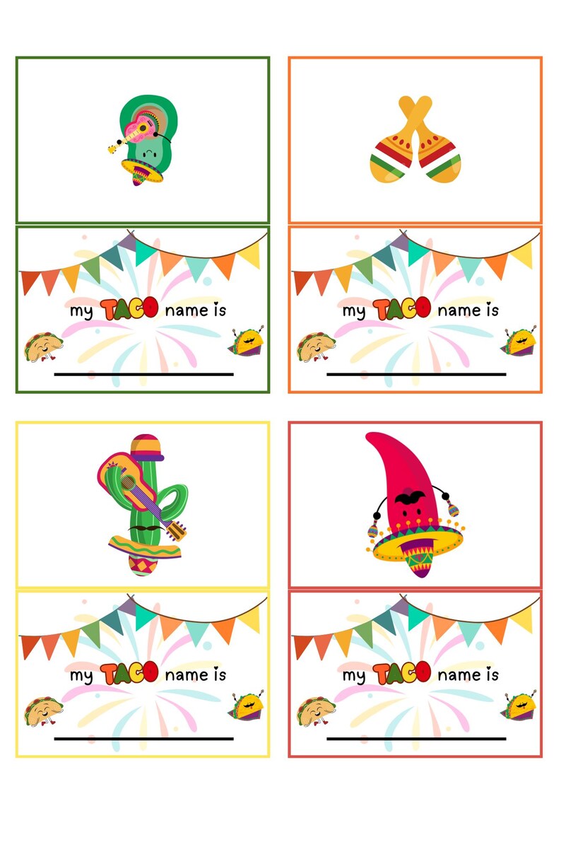 What's Your Taco Name Printable Party Game, Taco Tuesday Nickname ...