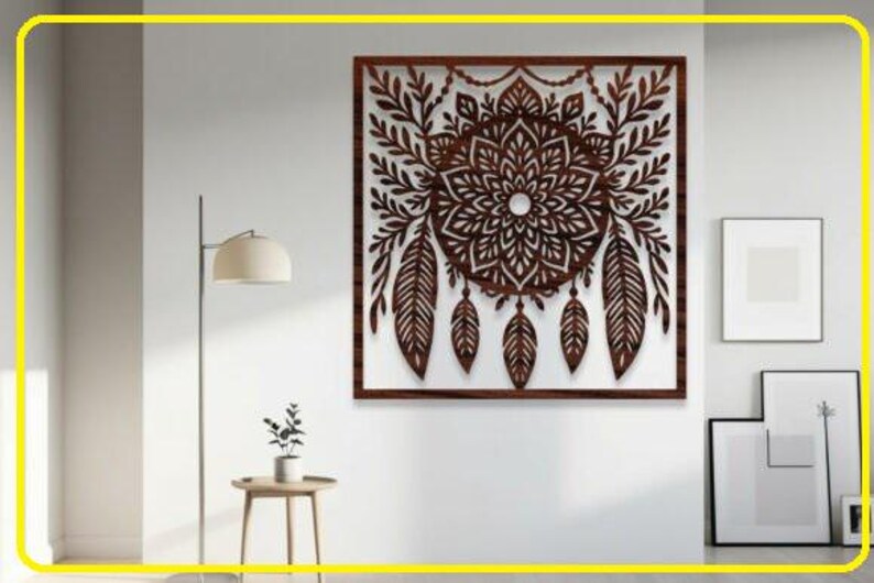 Boho muurdecoratie lasergesneden Svg-bundel | Svg Dxf Pdf Eps-bestanden ...