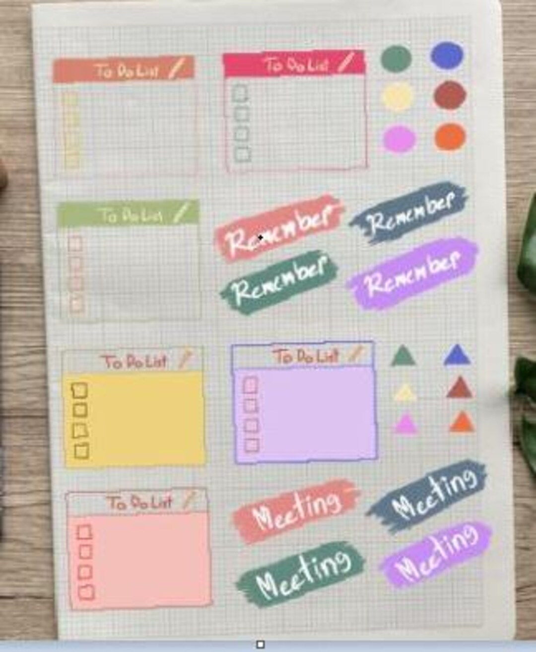 Digital To-do List Sticker Set – Instant Download, PNG for Goodnotes ...