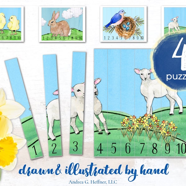 Number Sequencing Puzzles - Etsy
