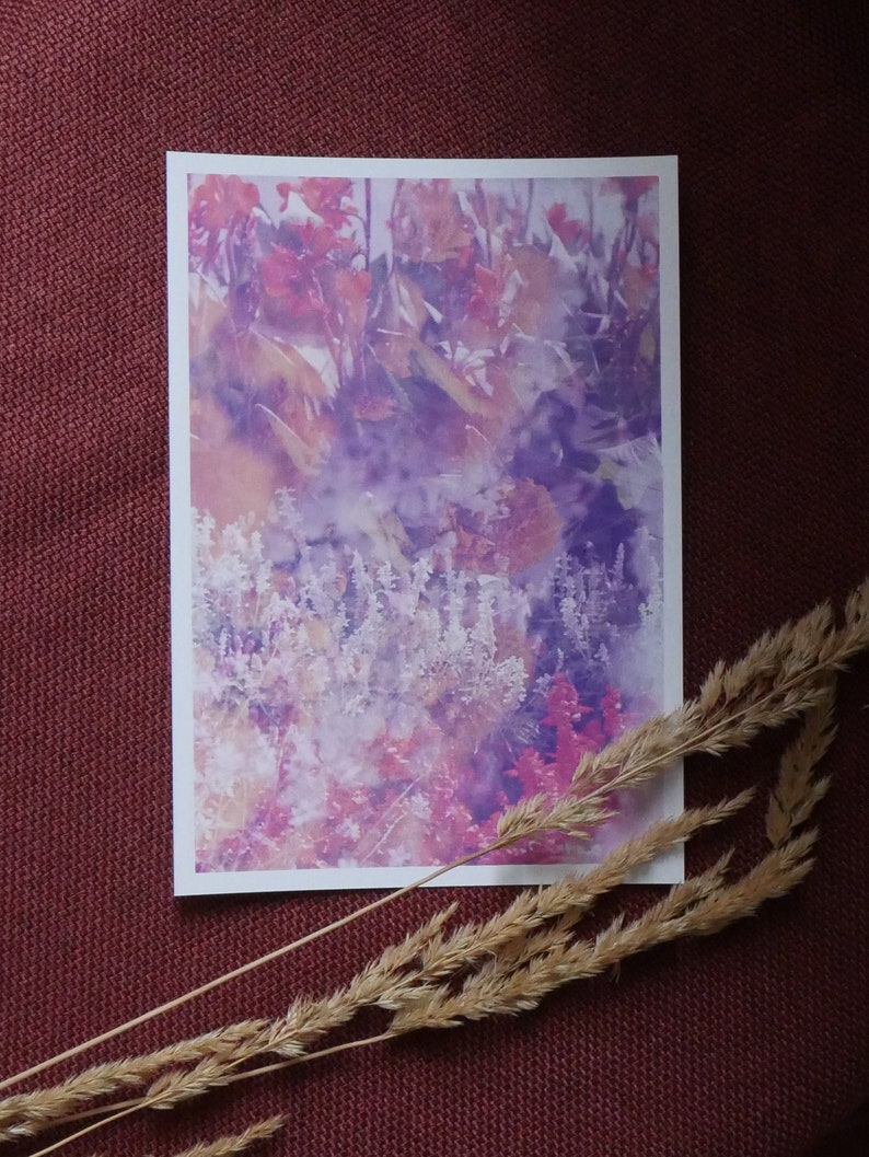 Chromogenic Color Print on RC Paper Lustre // Double Exposure Flowers ...