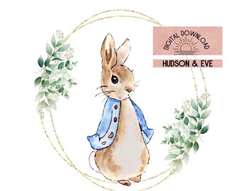 Peter Rabbit Watercolour Clipart Png - Etsy UK