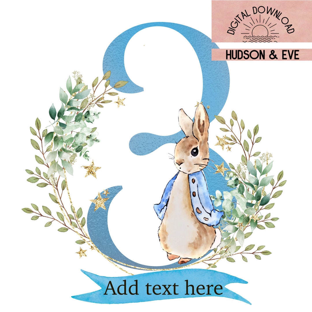 Clipart Peterrabbit. Clipart 3rd Birthday. PNG Peter Rabbit Birthday ...