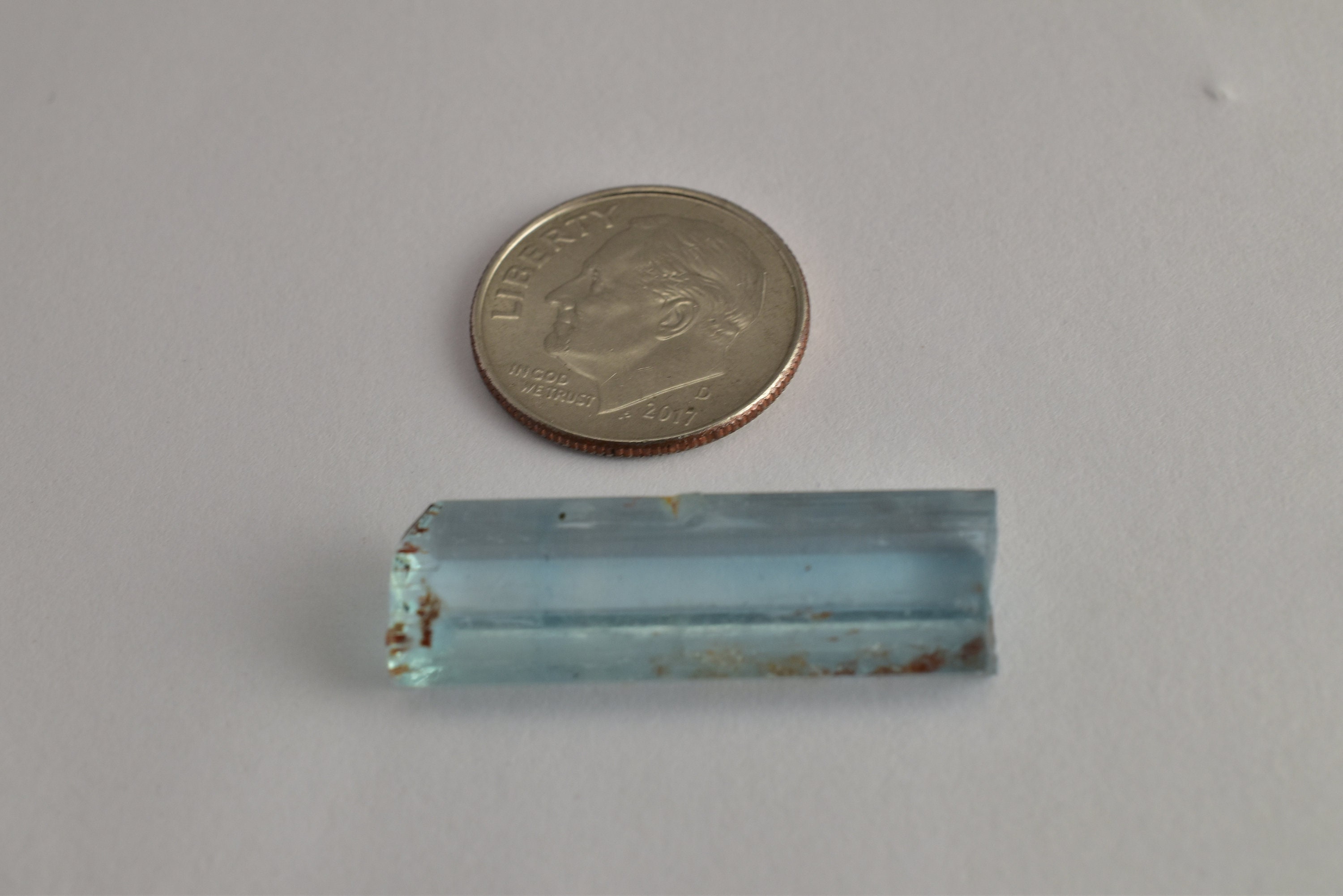 Rare Tabular 15.5ct Aquamarine Rough Specimen Crystal, Raw Aquamarine ...