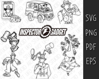 Inspector Gadget Svg - Etsy UK