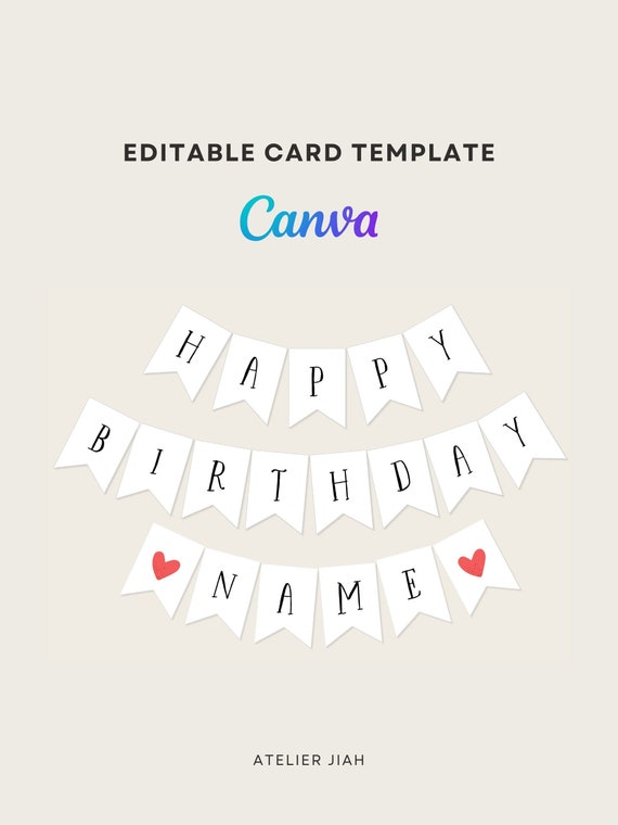 Diy Birthday Banner Template