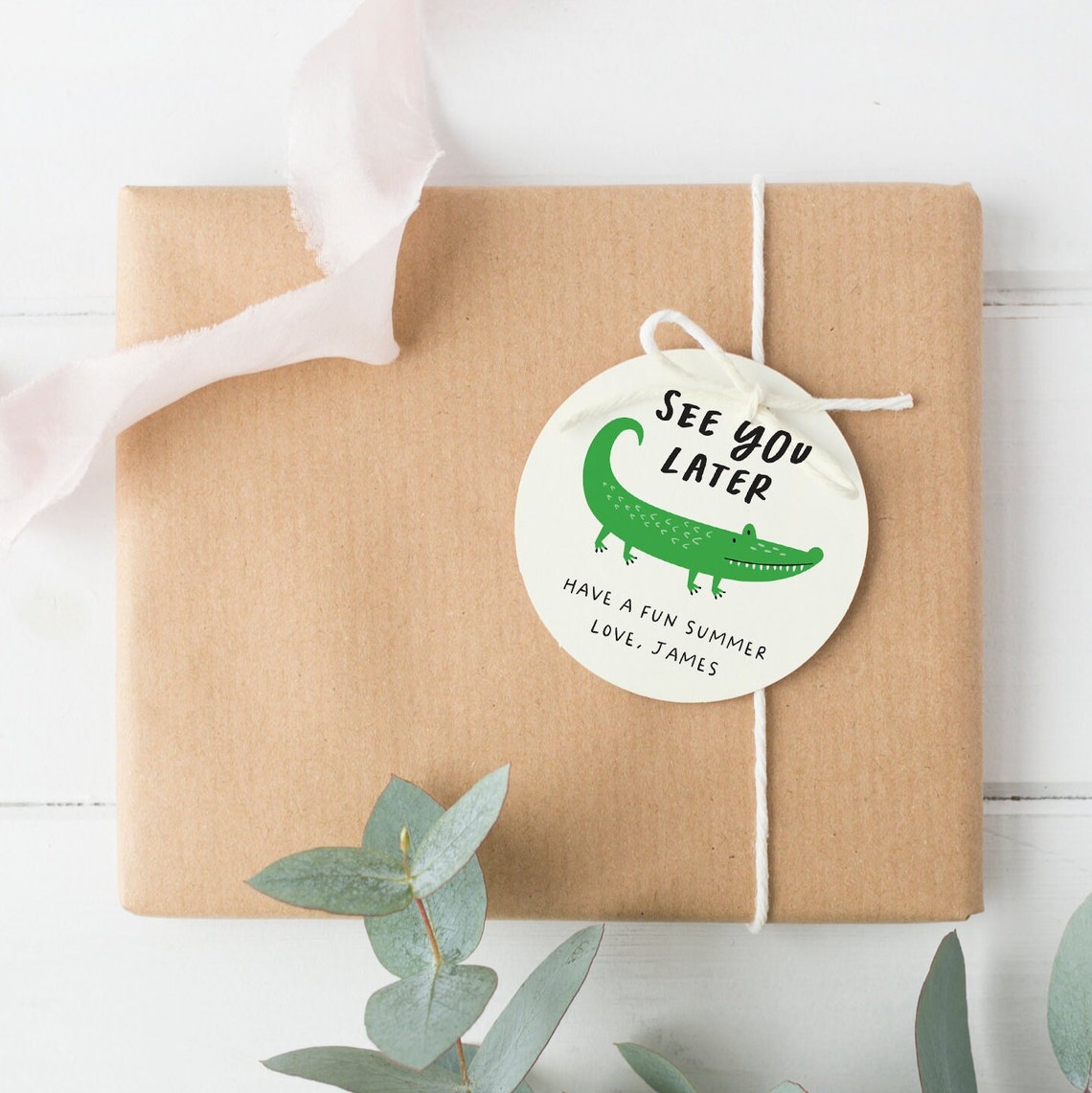 Editable Alligator Favor Tags: End of School Year Cookie Labels (DIY ...