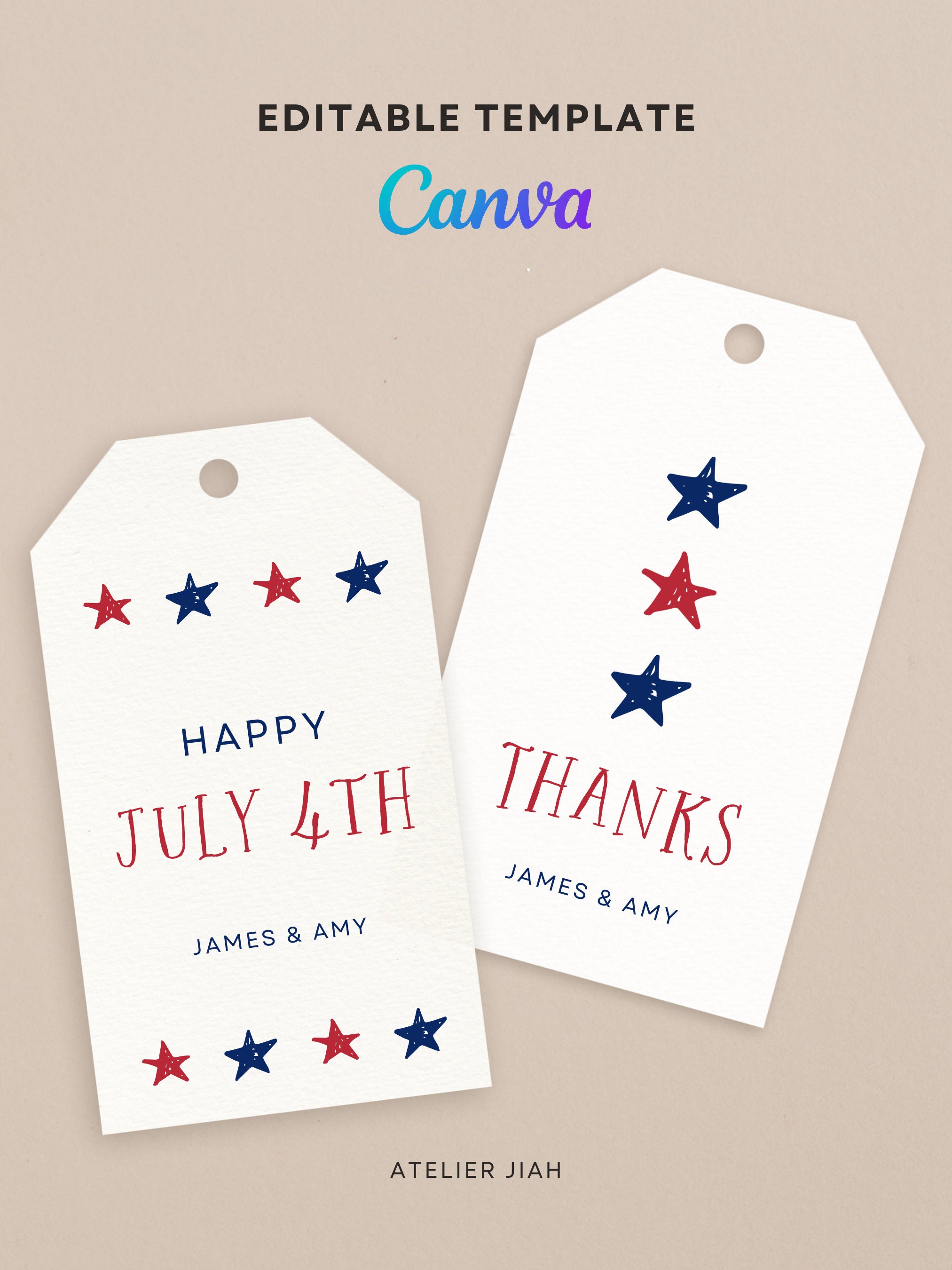 Printable 4th of July Bunting Patriotic Pennant Flag Party Banner Stars ...