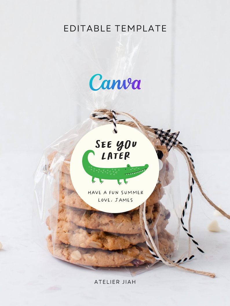 Editable Happy Summer Class Treat Label Heart Sunglass Favor Tag Kid ...