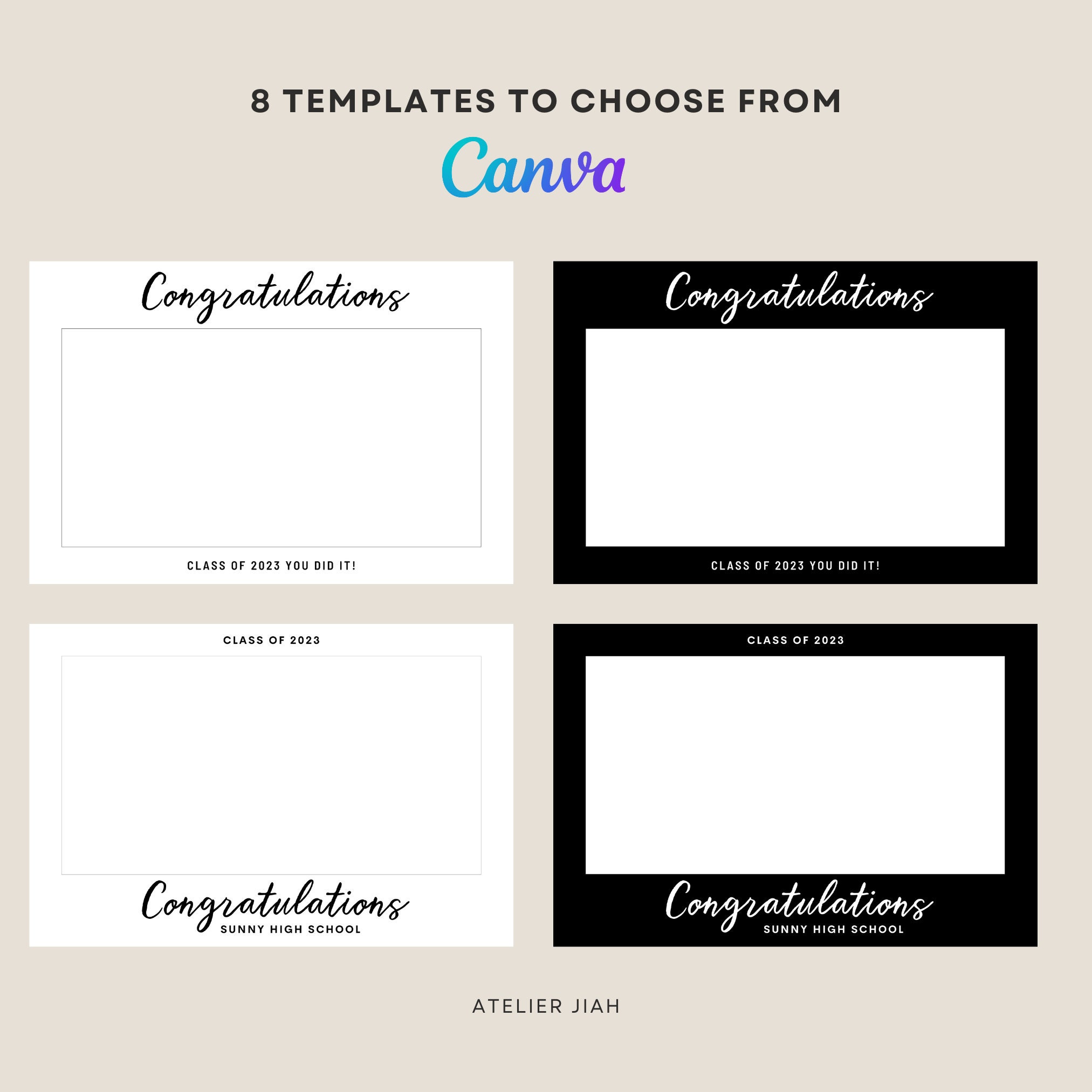 EDITABLE Selfie Photo Prop Frame DIY Printable Photo Booth Prop Class ...