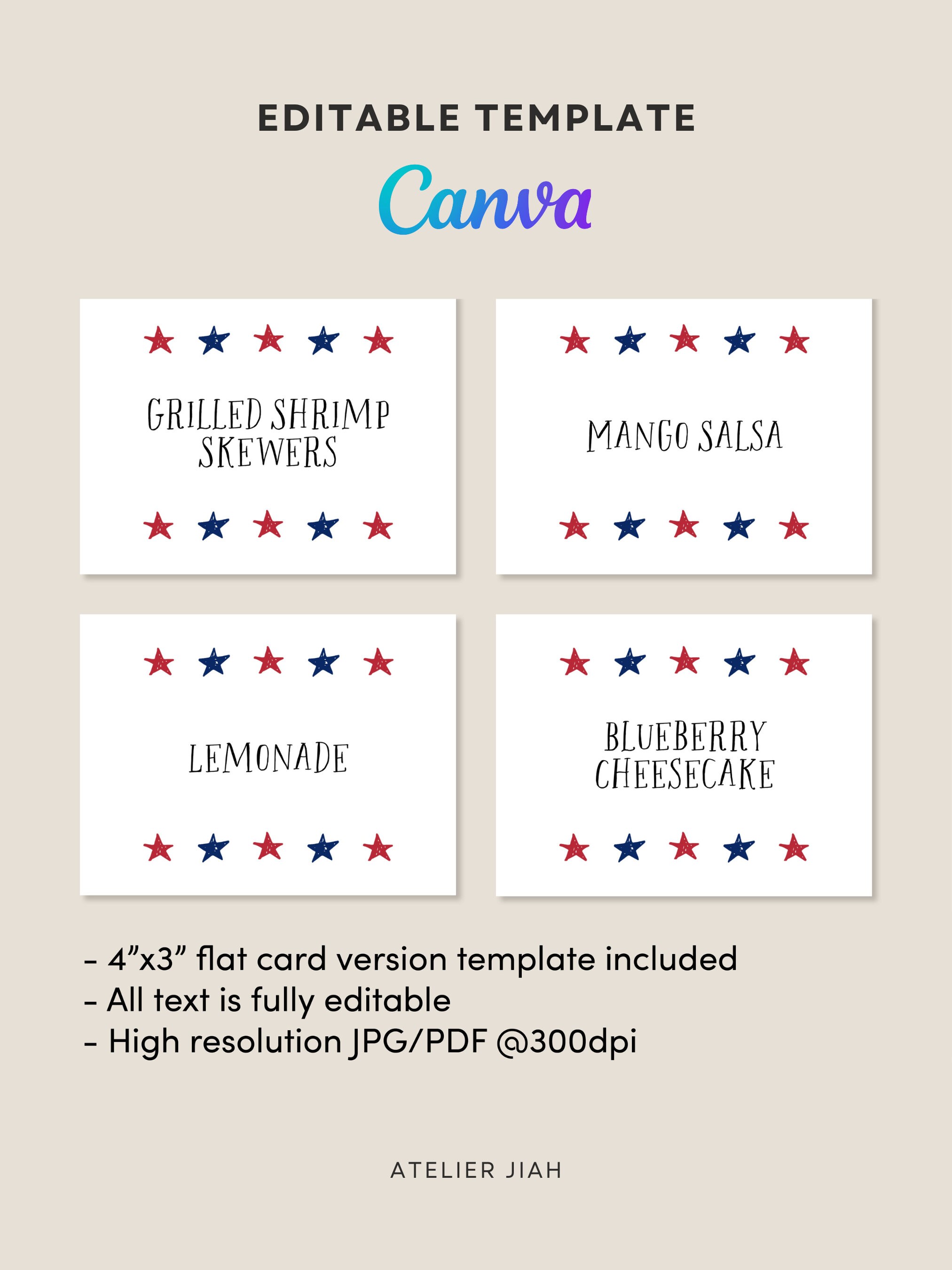 Fall Food Label Buffet Card Thanksgiving Dinner Autumn Event Food Tent ...