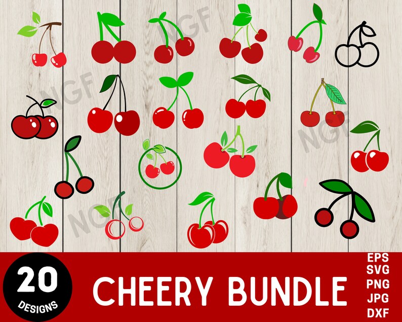 Cherry Svg,fruits Dxf,cherries Svg,fruit Svg,cut File,cricut,silhouette ...