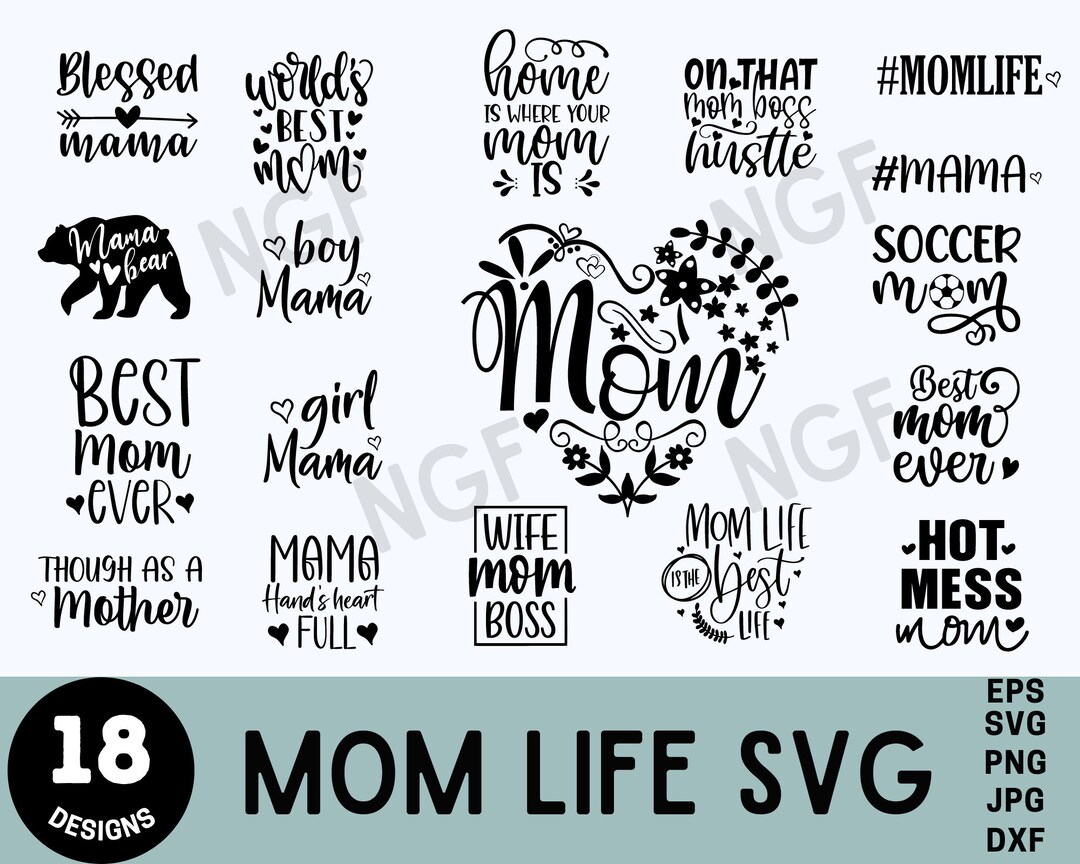 Mom SVG, Mother Svg, Mother's Day SVG, Mom Split Name Frame Svg, Mum ...