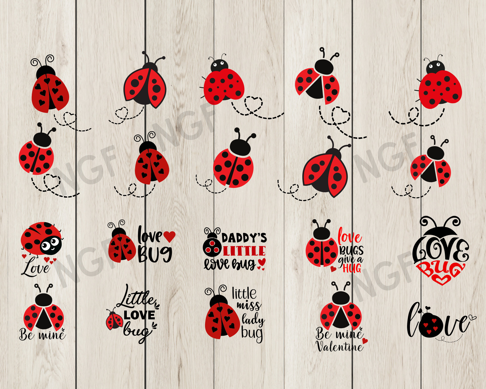 Ladybug Bundle SVG - Ladybug SVG - Ladybug SVG Layered- Instant ...