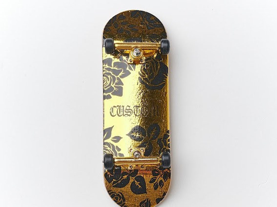 Professional Wooden Fingerboard Custom Roses Gold Foil 34mm - Etsy