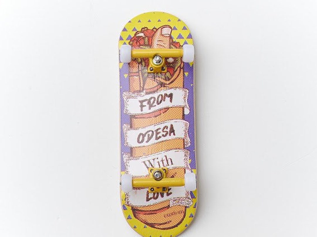 Professional Wooden Fingerboard Custom Odessa Yellow 32mm - Etsy