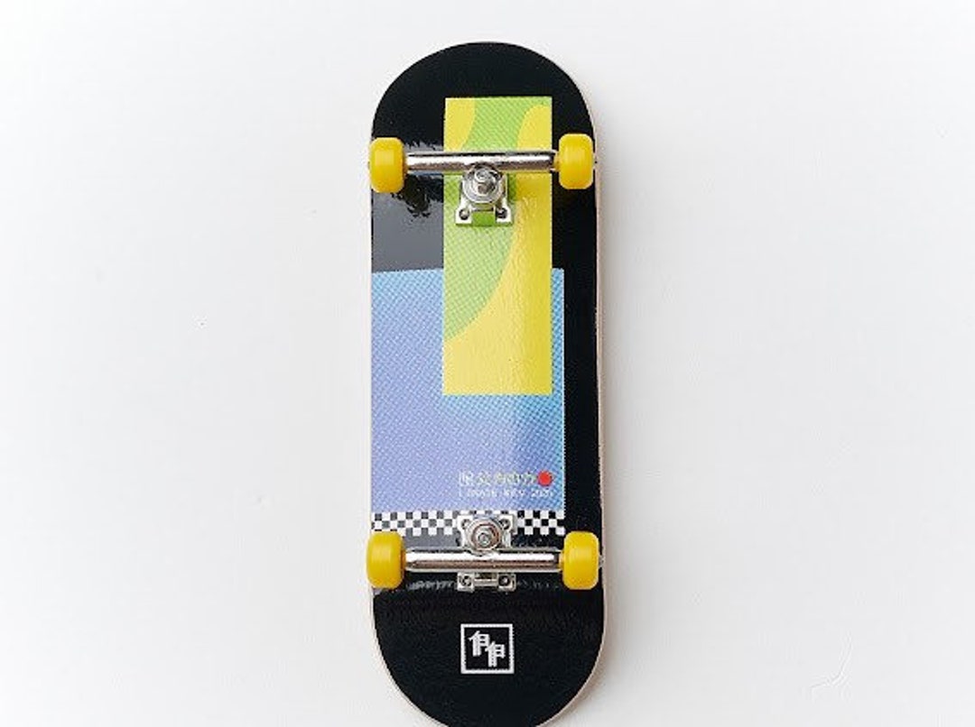 Professional Wooden Fingerboard Custom Papapower Yellow 32mm - Etsy