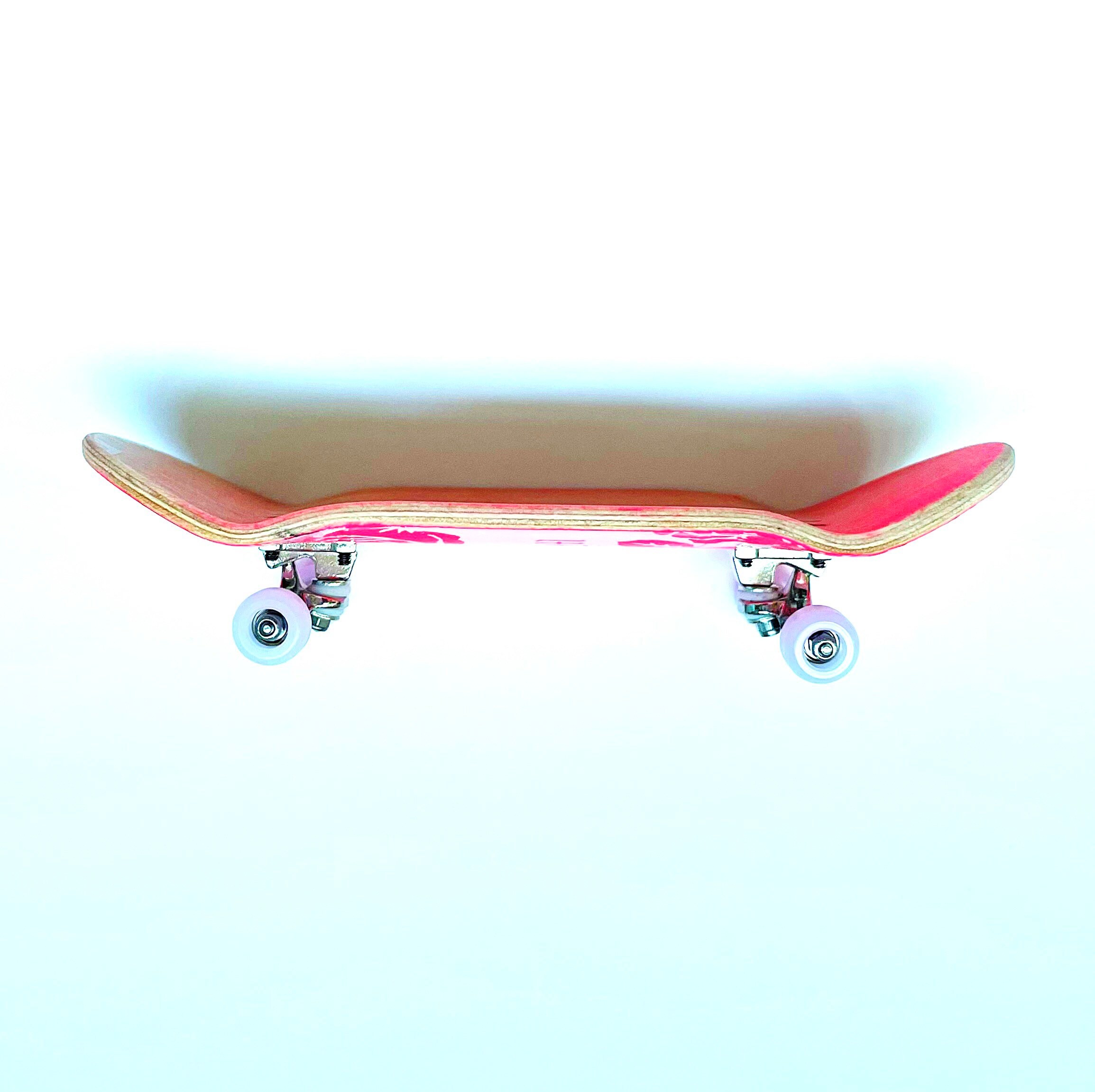 Professional Wooden Fingerboard Custom Pink Roses + Paint Coating 32mm ...