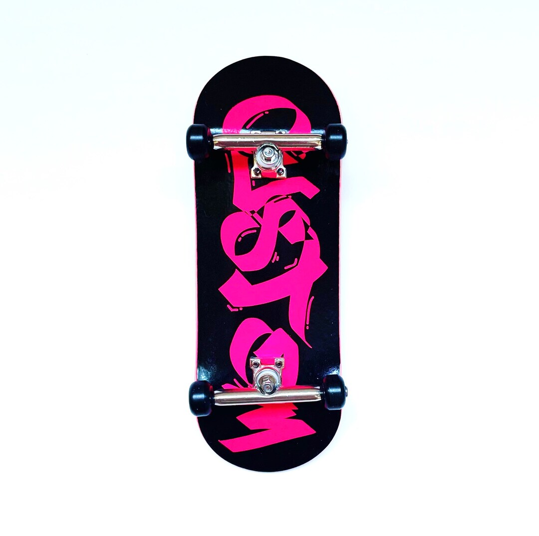 Professional Wooden Fingerboard Custom Pink Roses + Paint Coating 34mm ...