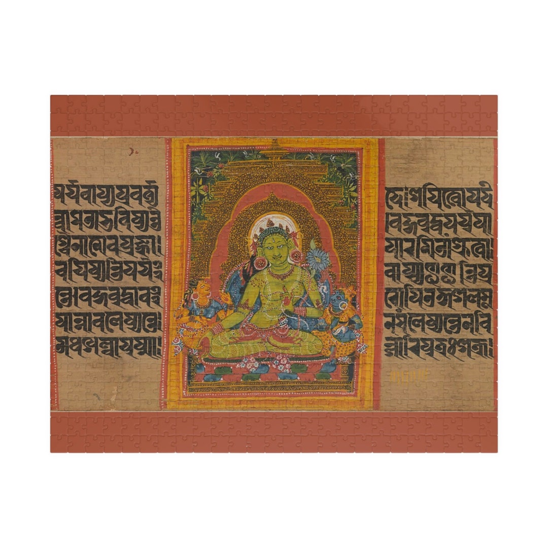 Green Tara, Holding Blue Lotus, Perfection of Wisdom, Jigsaw Puzzle ...