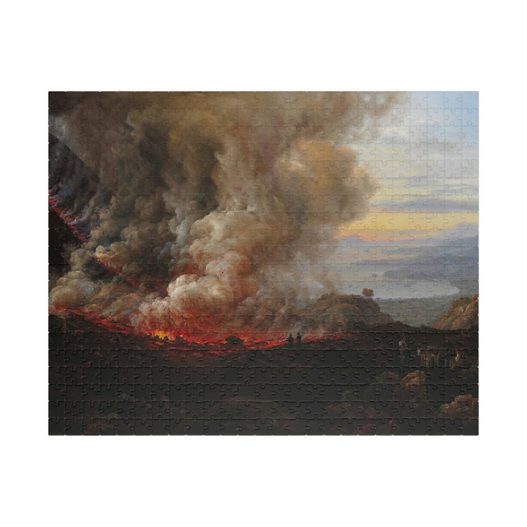 An Eruption of Vesuvius Dahl Hard Puzzle Jigsaw Puzzle - Etsy