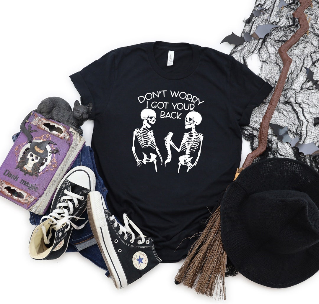 Funny Skeleton 'I Got Your Back' Halloween Shirt - Etsy