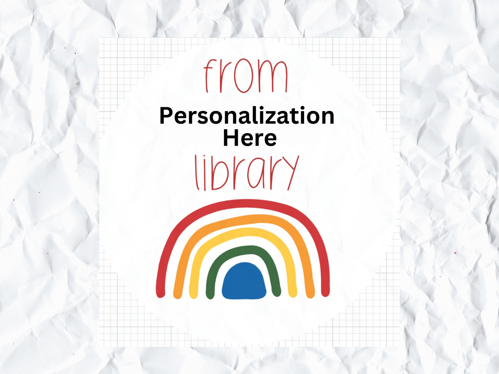 Personalized Library Book Stickers, Custom Library Stickers, Book ...