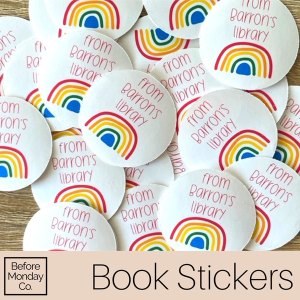 Library Sticker - Etsy