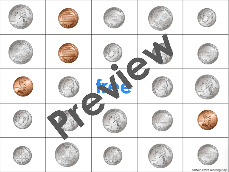 Coin Activities & Games With Names + Values Penny, Nickel, Dime ...