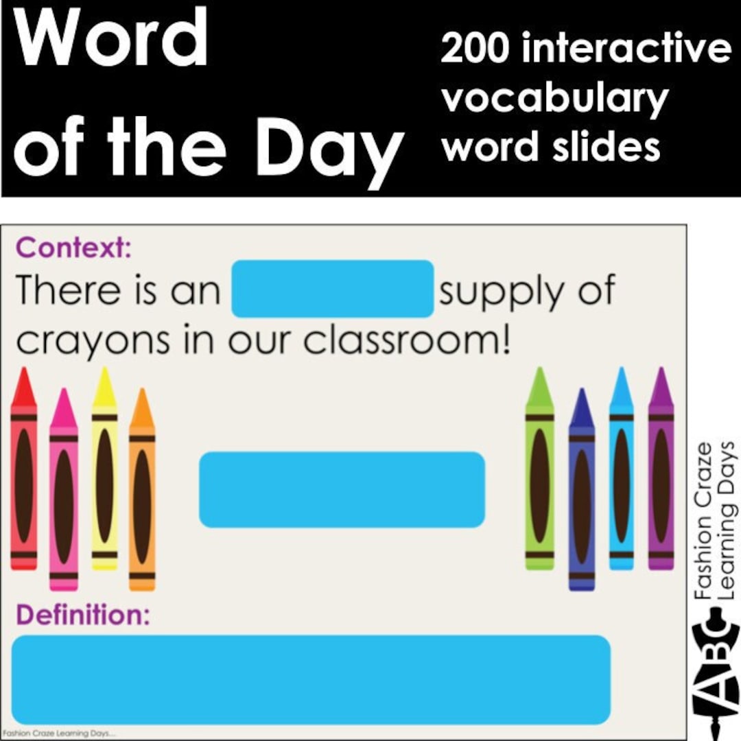 Word of the Day - 200 Vocabulary Words With Definitions and Context ...