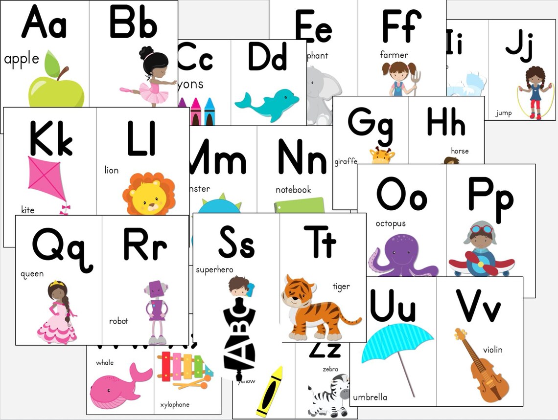Alphabet Posters - ABC Line for K-2 - Etsy