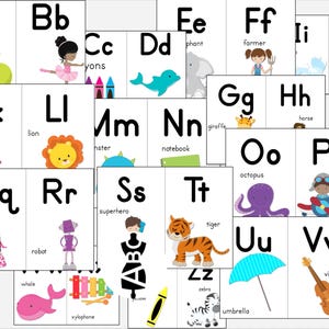 Alphabet Posters - ABC Line for K-2 - Etsy