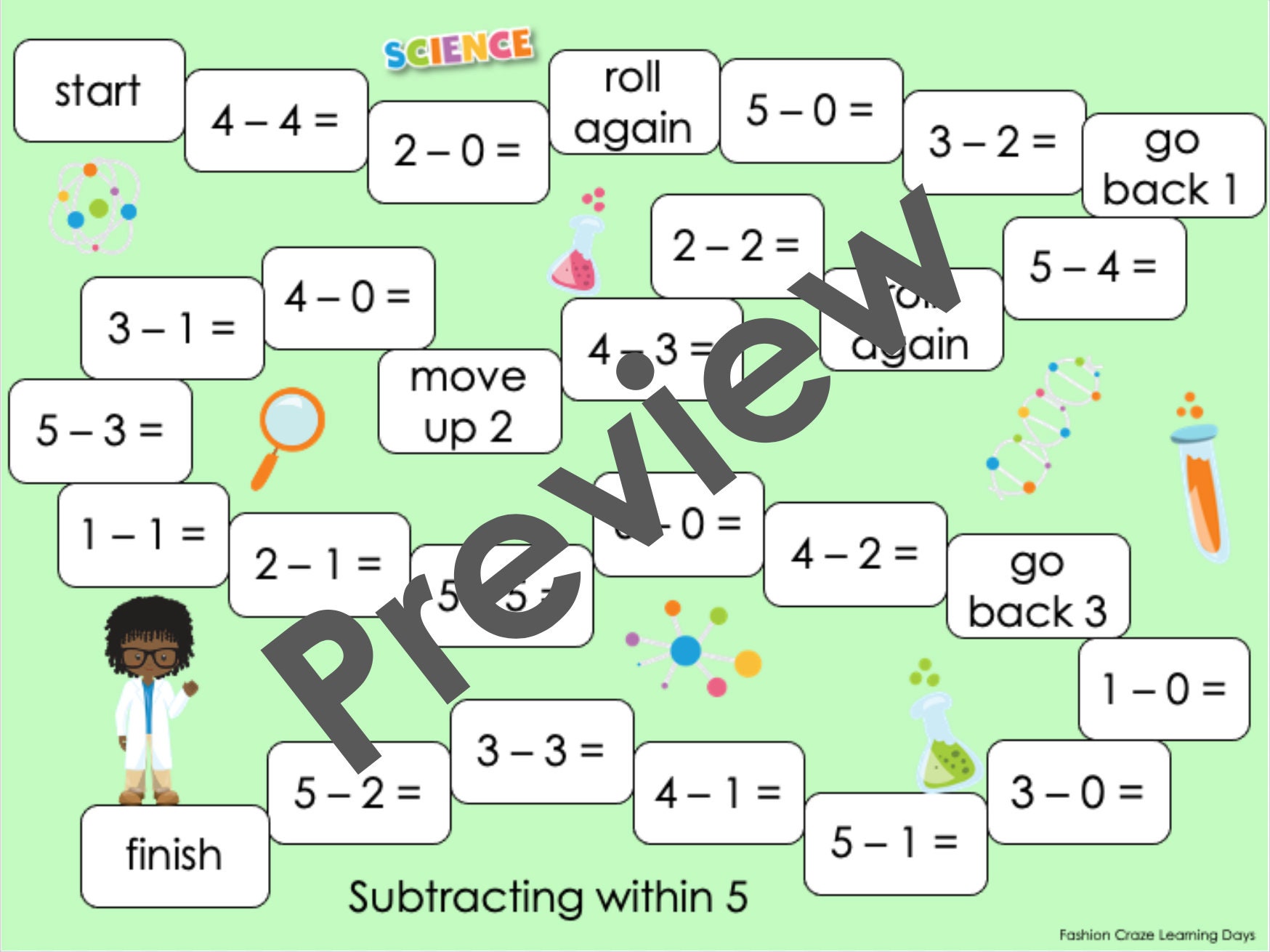 Math Fact Practice for K-2 Addition Games and Subtraction Games - Etsy