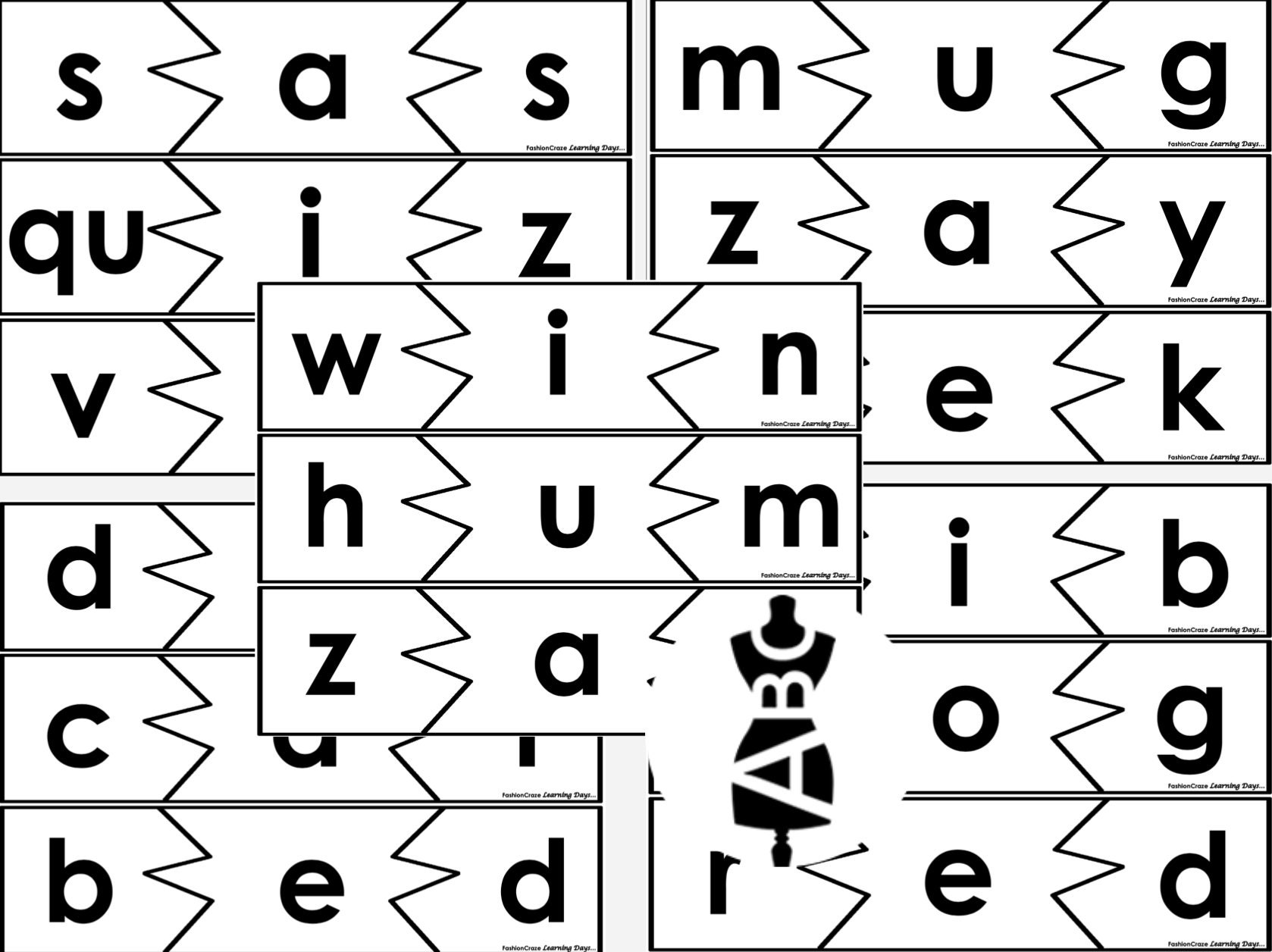 CVC Puzzles Short Vowel Phonics Activities for K-1 and Early Readers - Etsy