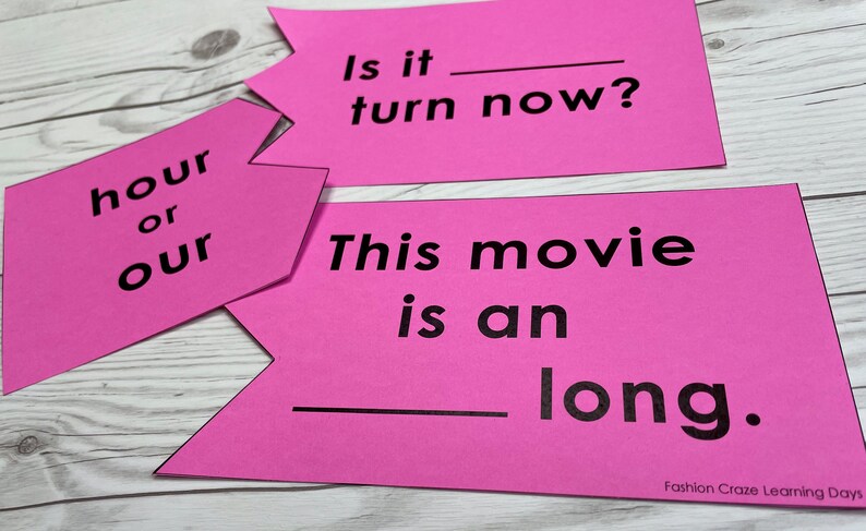 Homophones Puzzles - Grammar Activities - Etsy